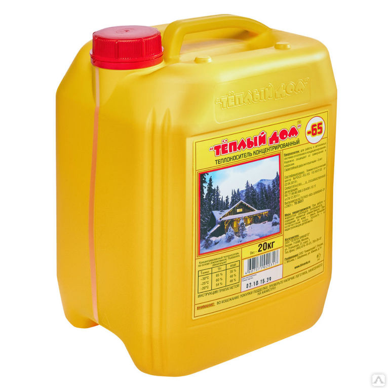 Теплоноситель Теплый Дом 65 (20 л) купить в Москве системы отопления ...